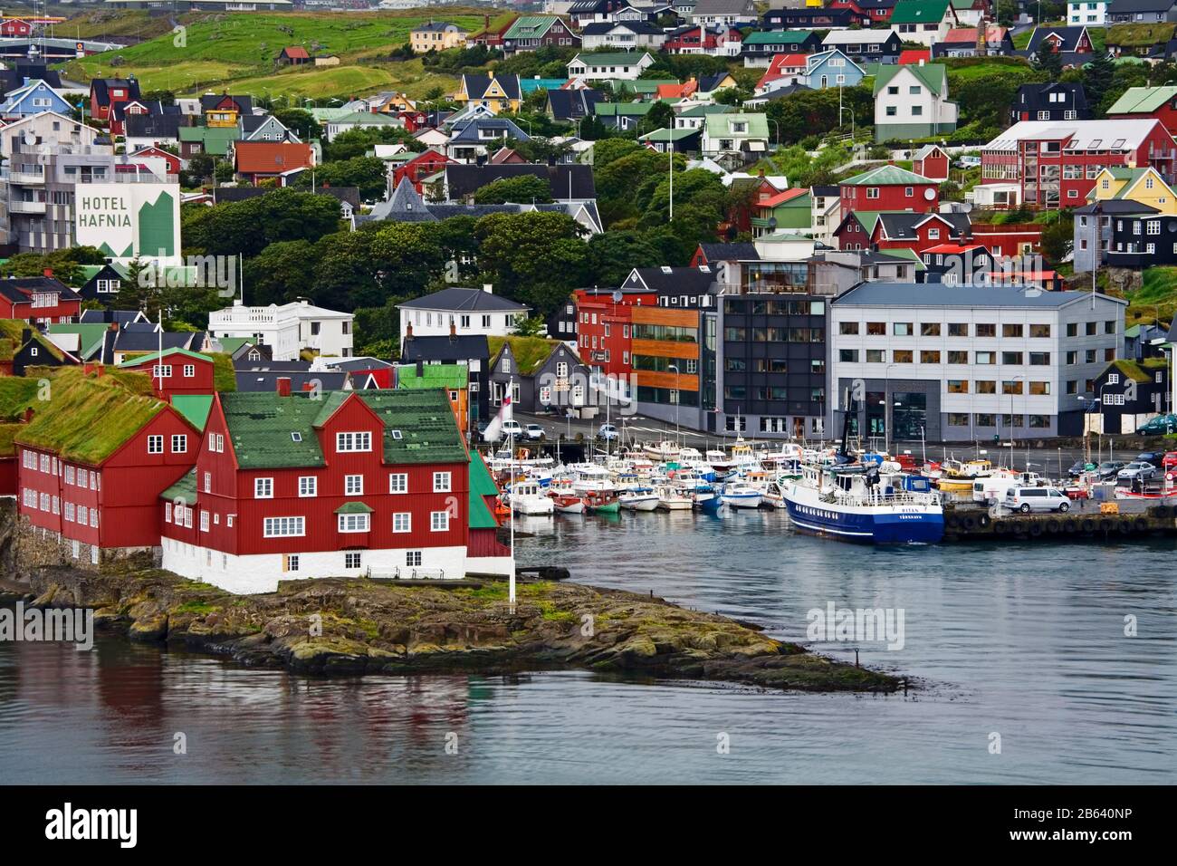 Historic Tinganes District, City of Torshavn, Faroe Islands, Kingdom of ...