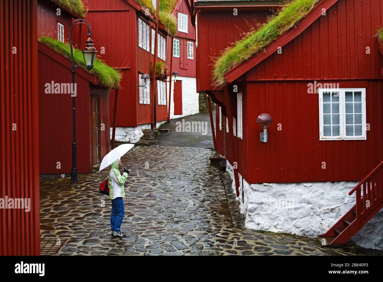 Historic Tinganes District, City of Torshavn, Faroe Islands, Kingdom of ...