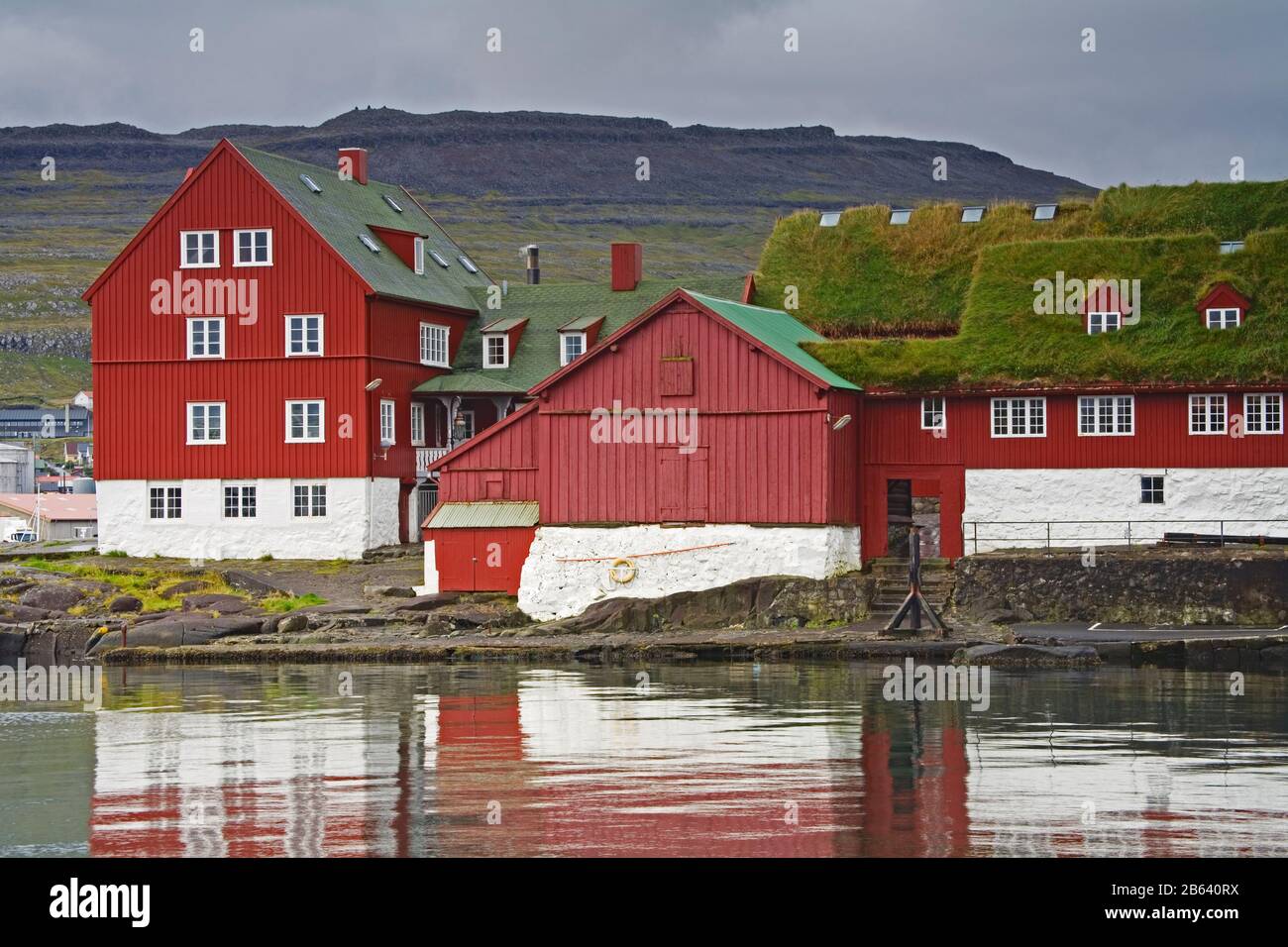 Historic Tinganes district, City of Torshavn, Faroe Islands, Kingdom of ...