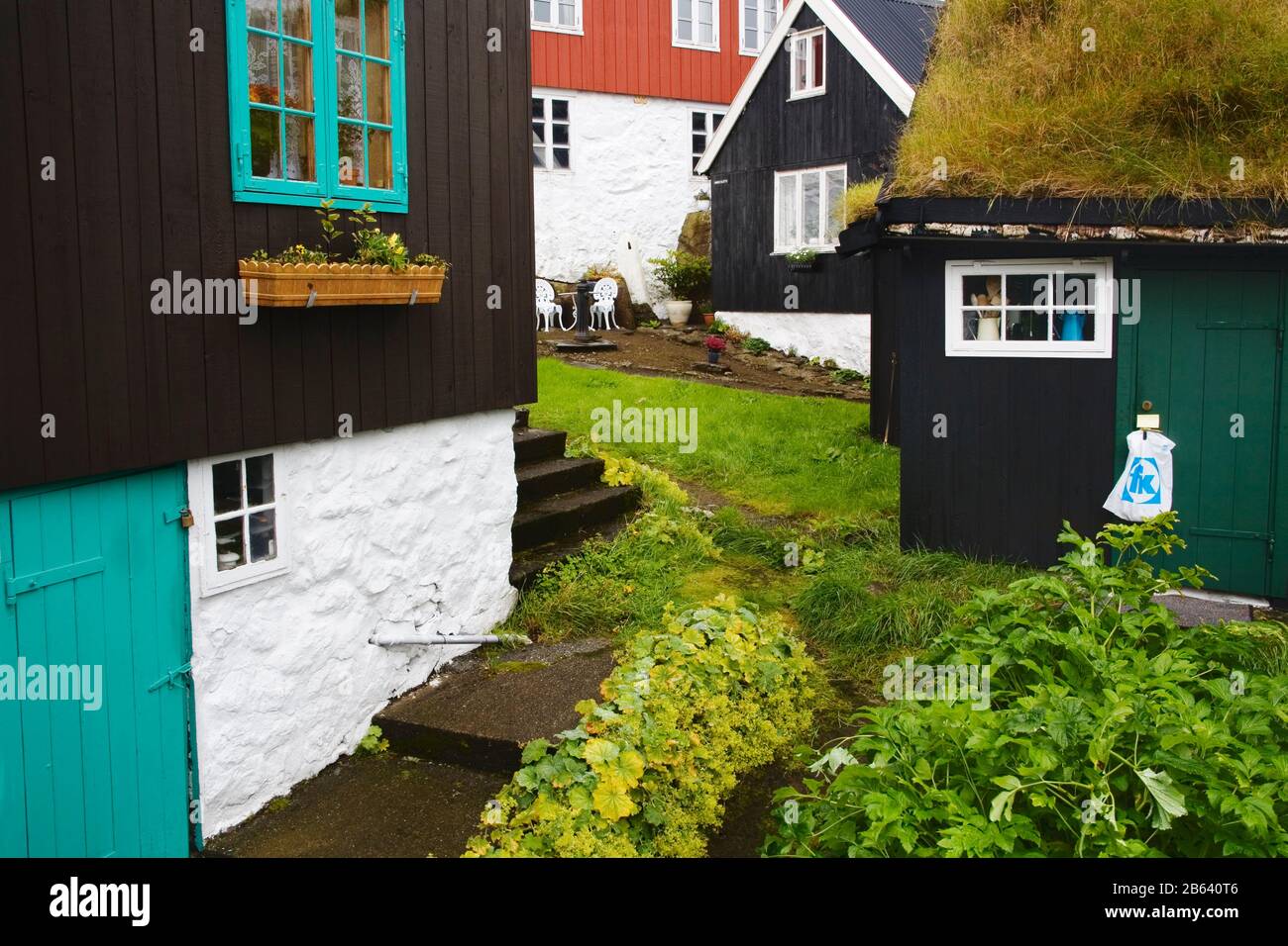 Historic Tinganes District, City of Torshavn, Faroe Islands, Kingdom of ...