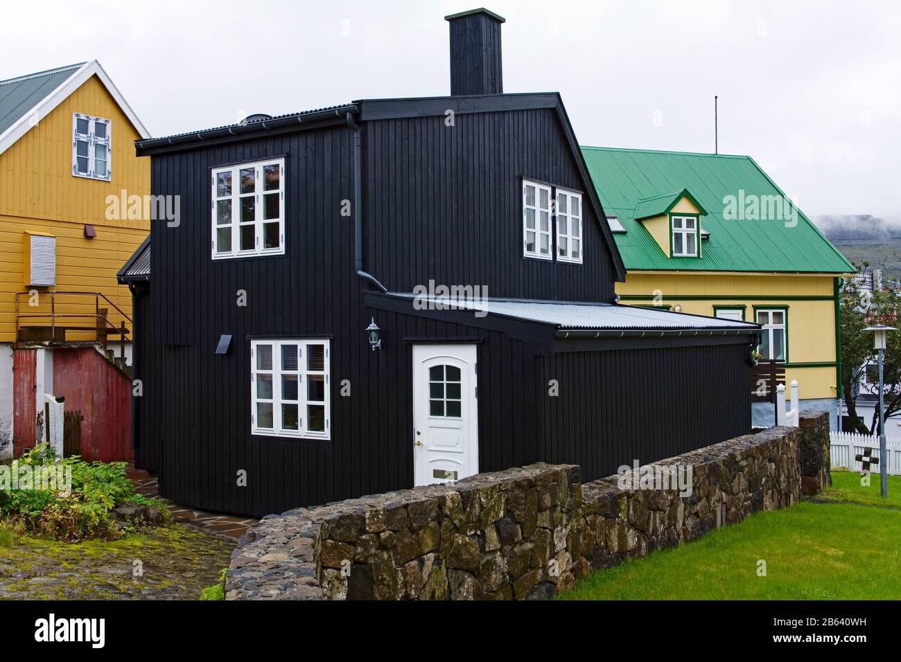 Historic Tinganes District, City of Torshavn, Faroe Islands, Kingdom of ...