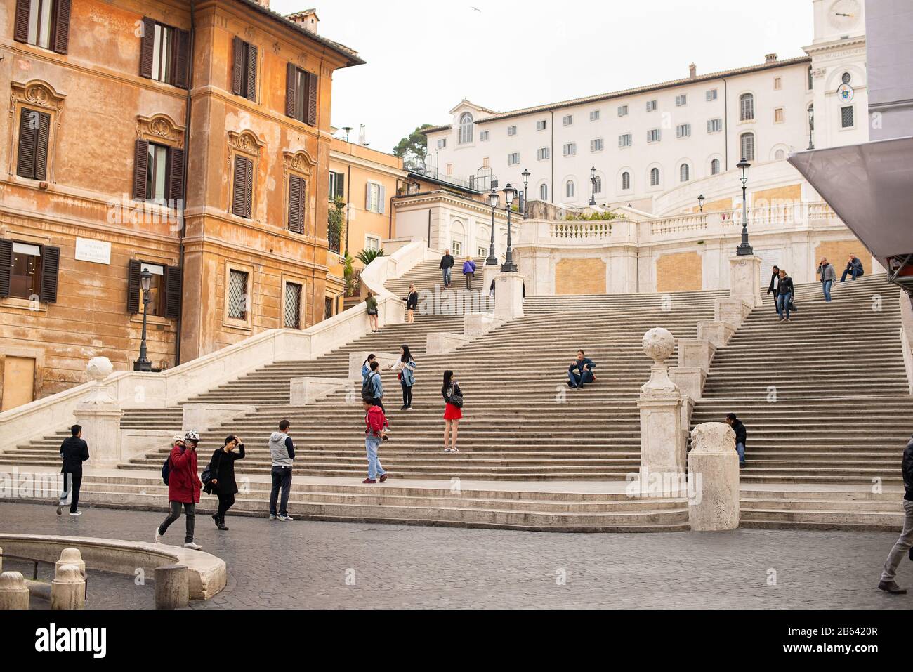 Spanish steps rome sunset hi-res stock photography and images - Alamy