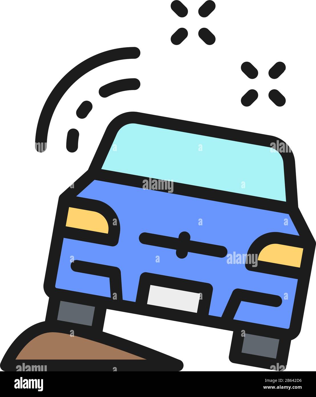 Car headlights on driving Stock Vector Images - Alamy