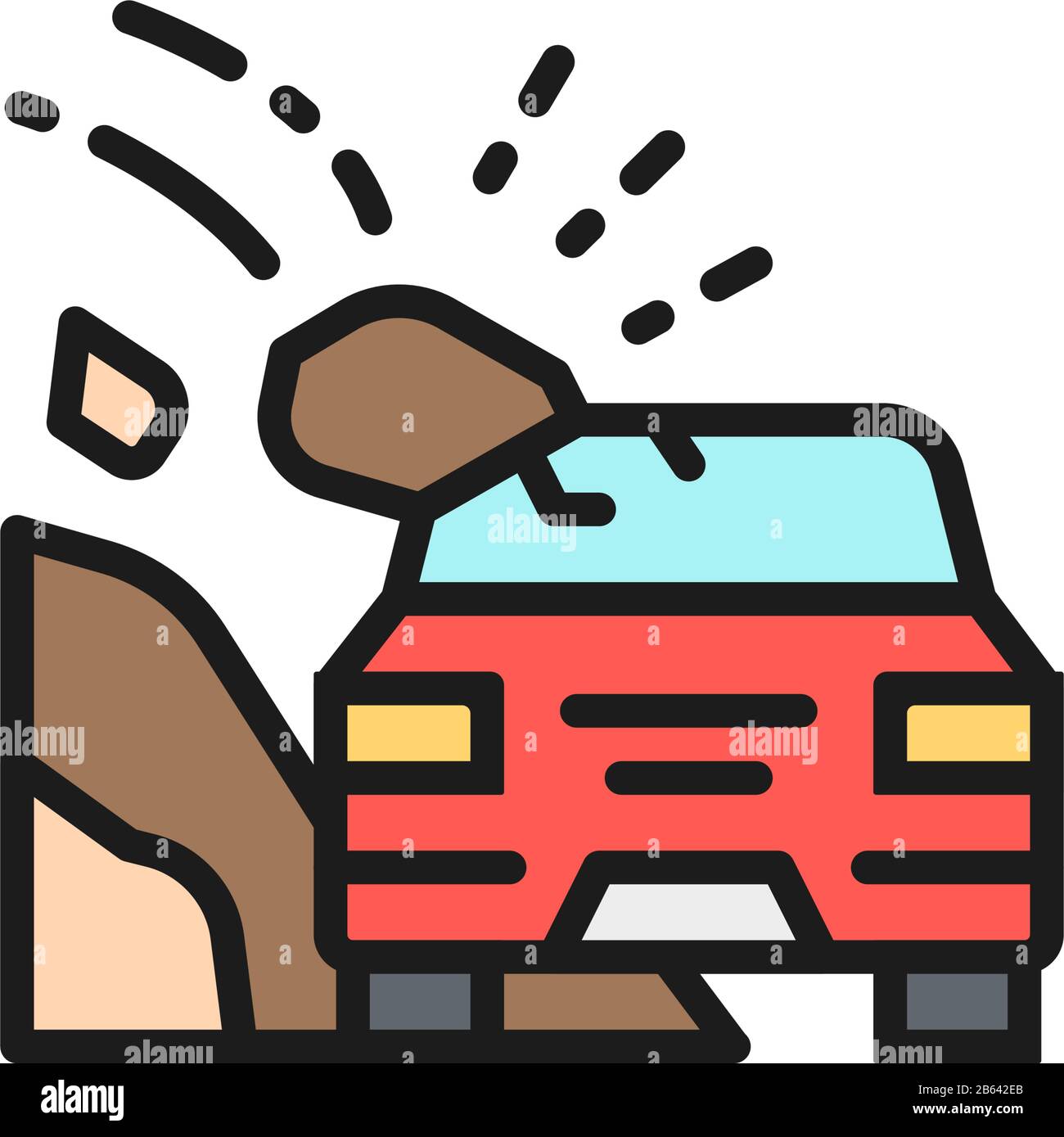 Mudslide landslides Stock Vector Images - Alamy