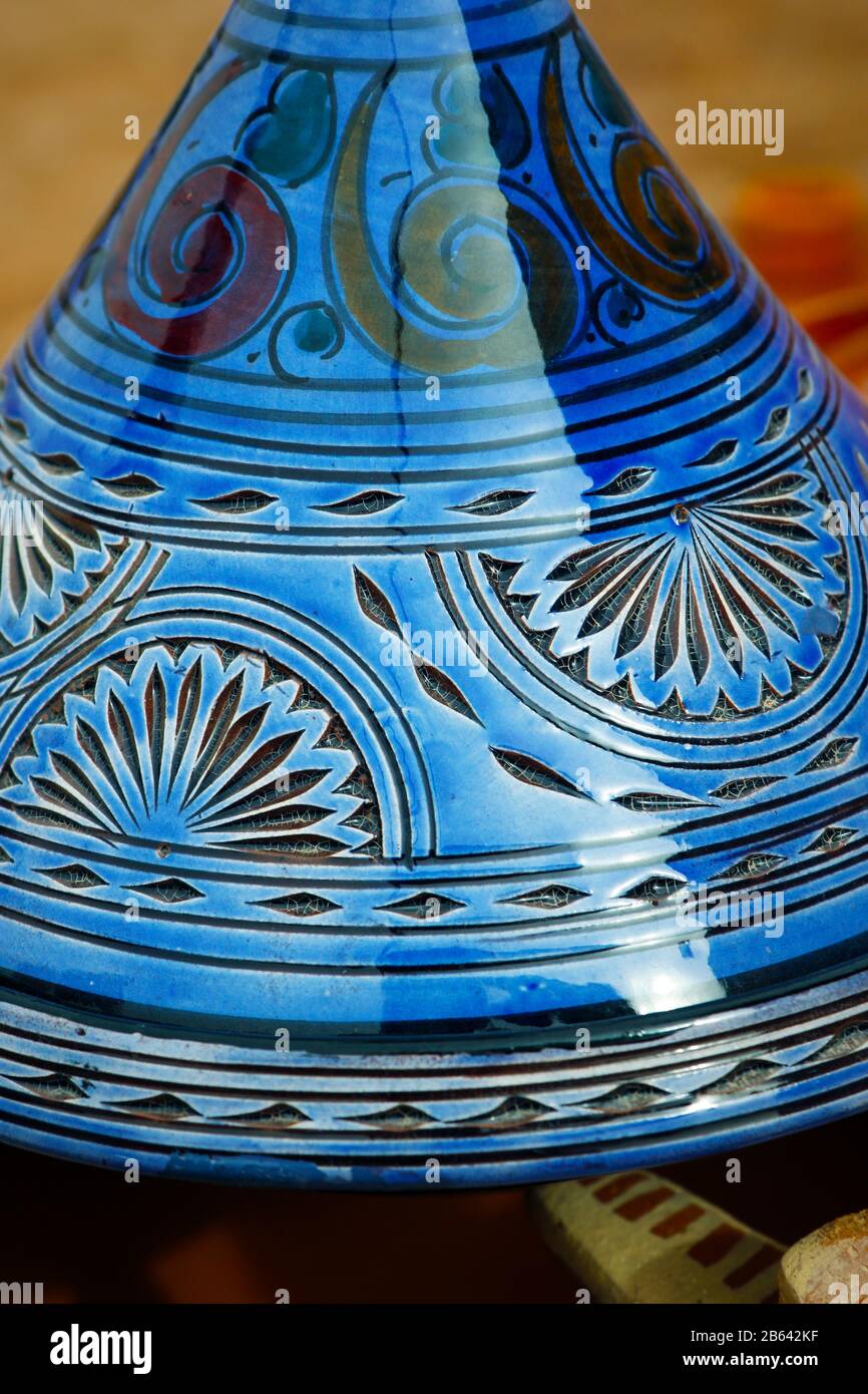 assortment of colorful tajine plate sold in the médina of Marrakech ...