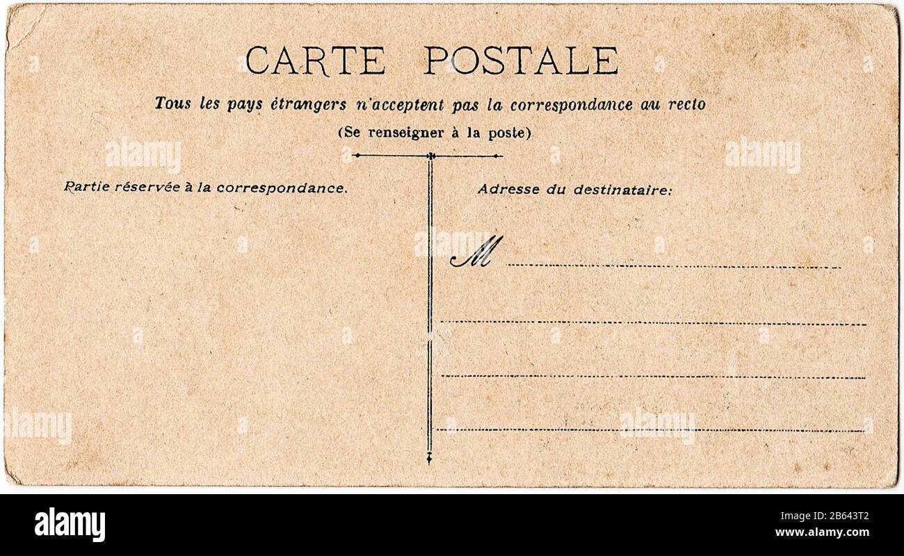 Illustrated postal card hi-res stock photography and images - Alamy