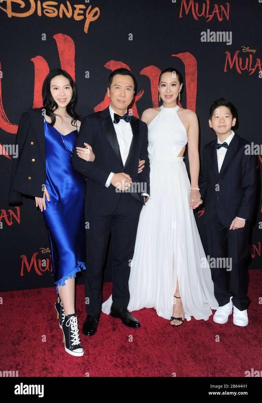 Los Angeles, CA. 9th Mar, 2020. Donnie Yen, family at arrivals for ...