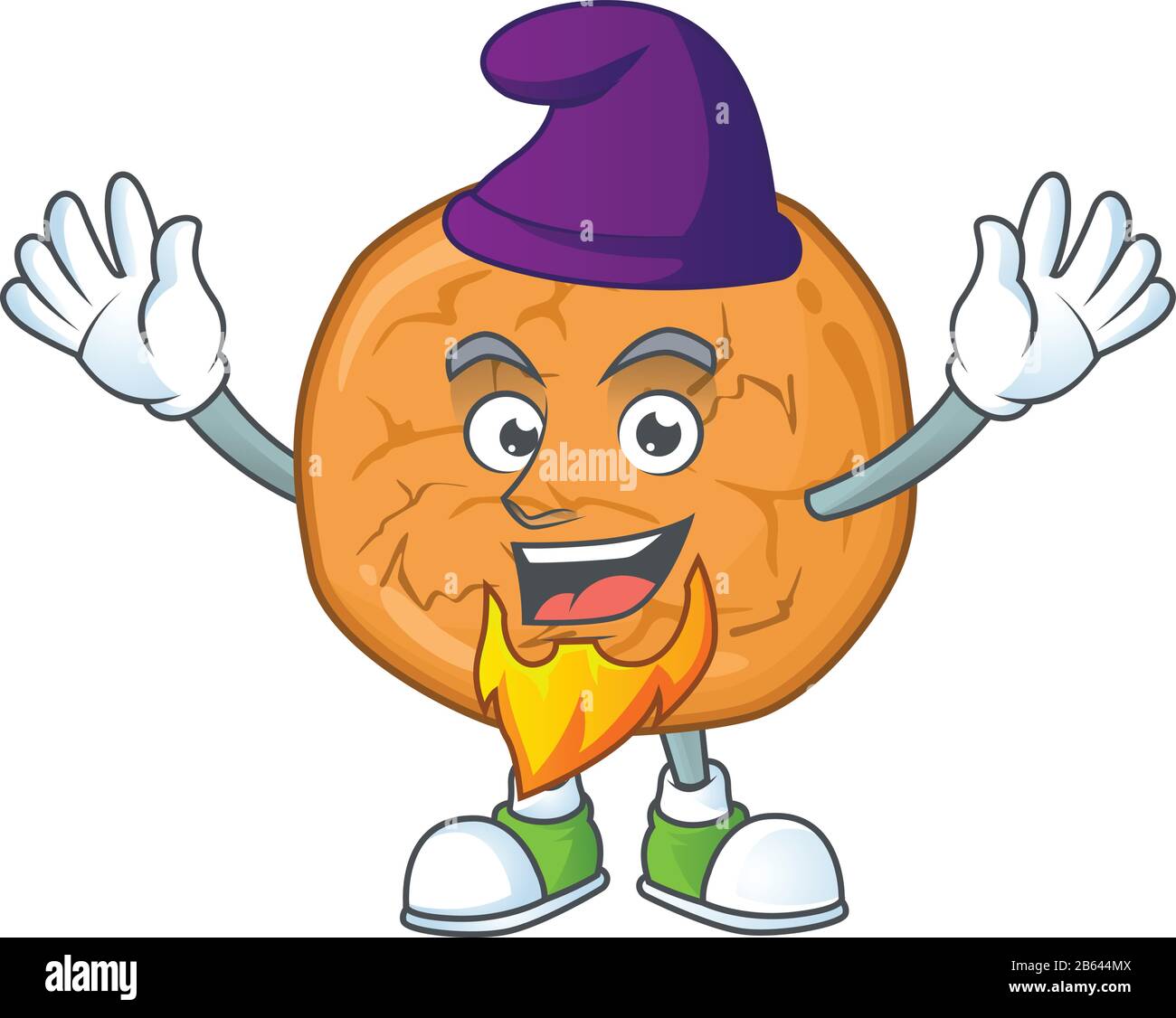 Cute cartoon design of molasses cookies performed as an Elf Stock ...