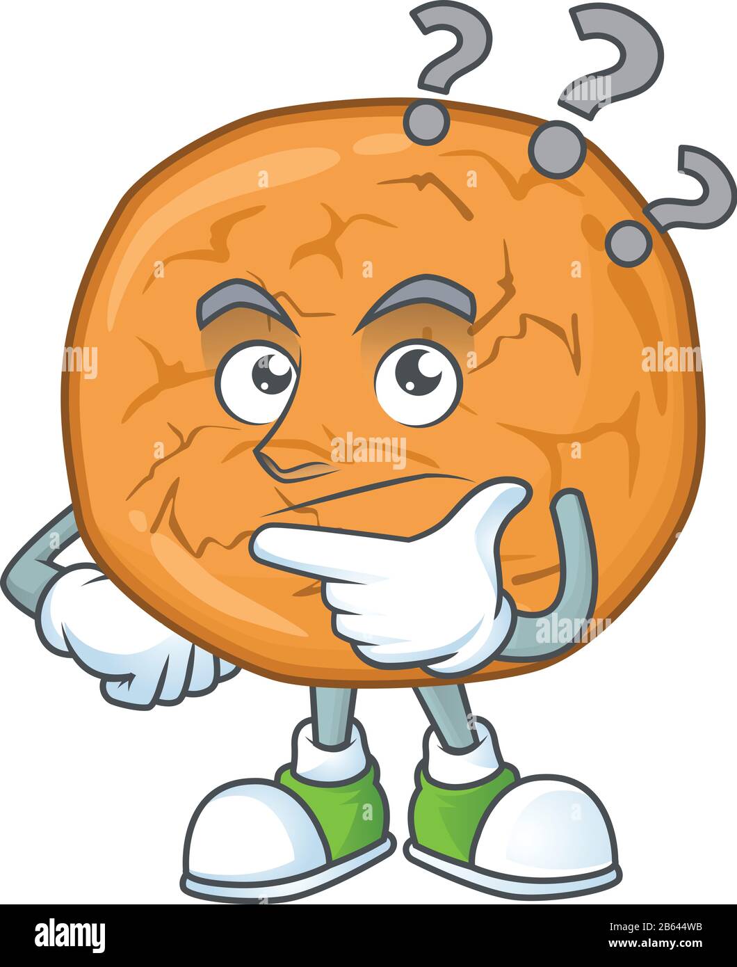 Cute molasses cookies cartoon character using a microphone Stock Vector ...