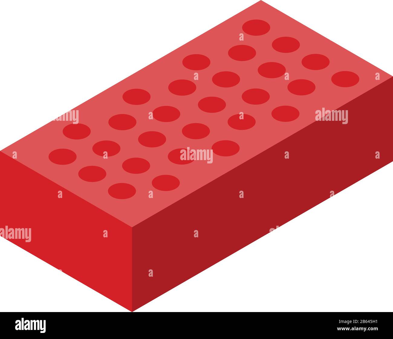 Red brick icon, isometric style Stock Vector Image & Art - Alamy