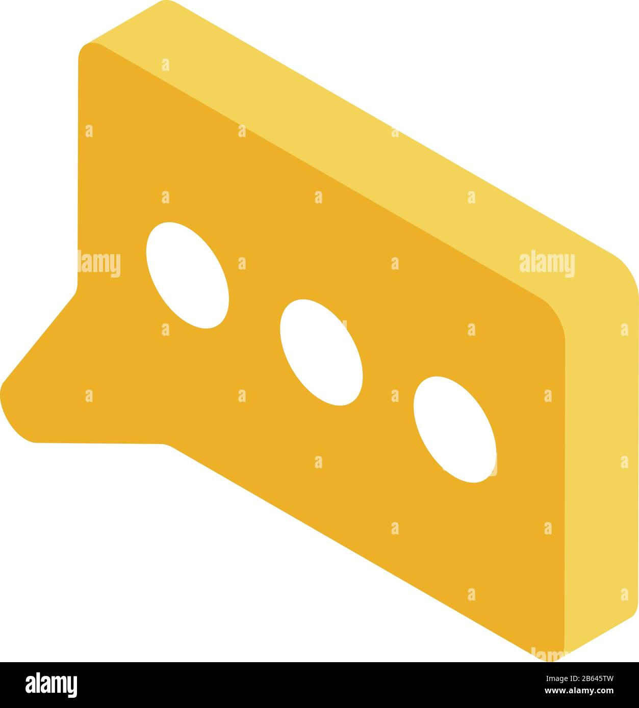 Yellow chat icon, isometric style Stock Vector Image & Art - Alamy