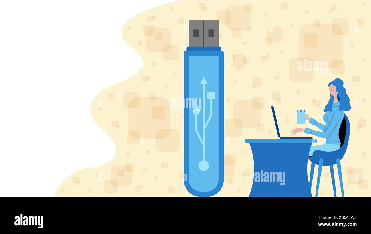 Usb flash drive icon cartoon hi-res stock photography and images - Alamy