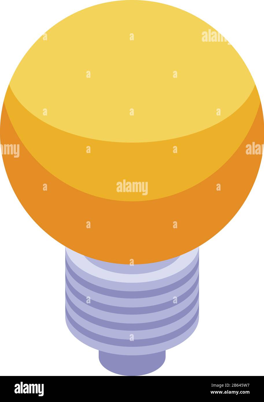 Light bulb icon, isometric style Stock Vector Image & Art - Alamy