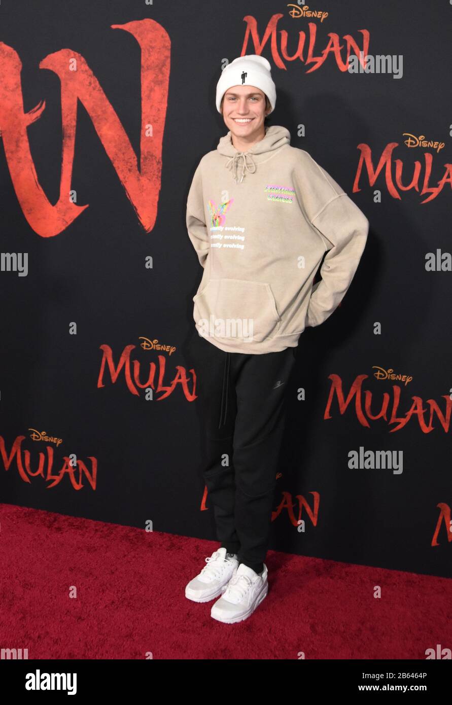 Hollywood, California, USA 9th March 2020 Youtuber Chase Hudson attends ...