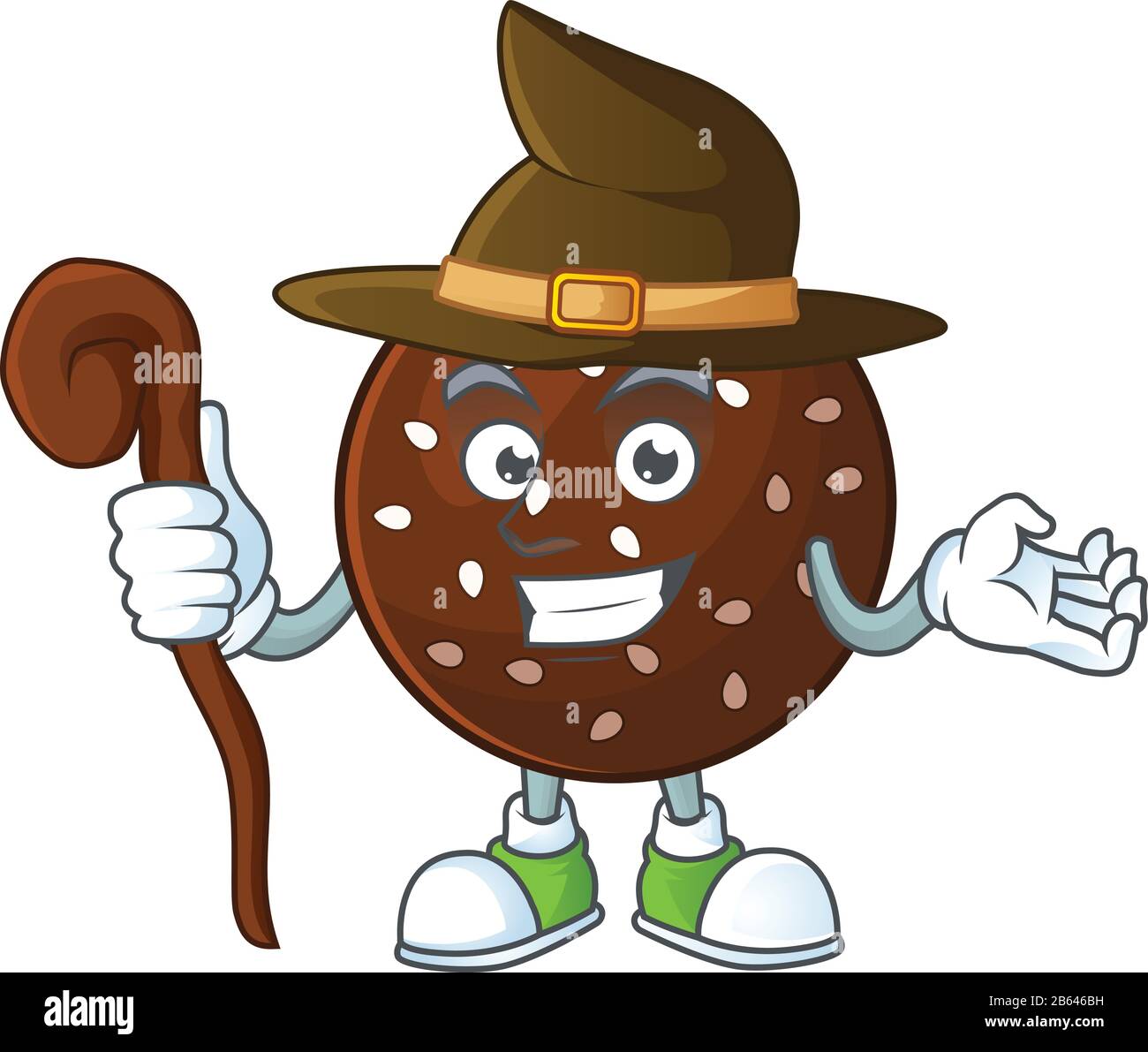sweet and tricky Witch chokladboll cartoon character Stock Vector Image ...