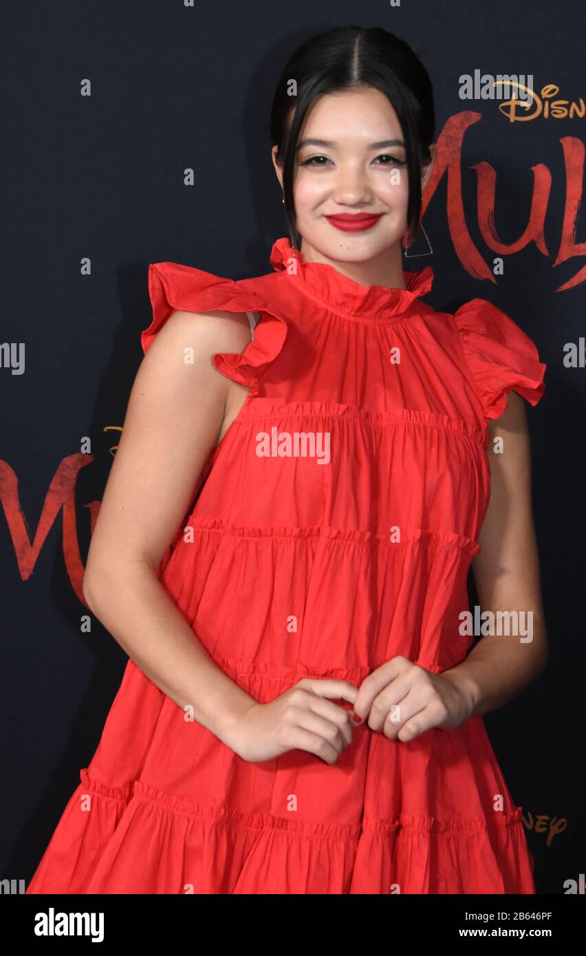 Hollywood, California, USA 9th March 2020 Actress Peyton Elizabeth Lee ...