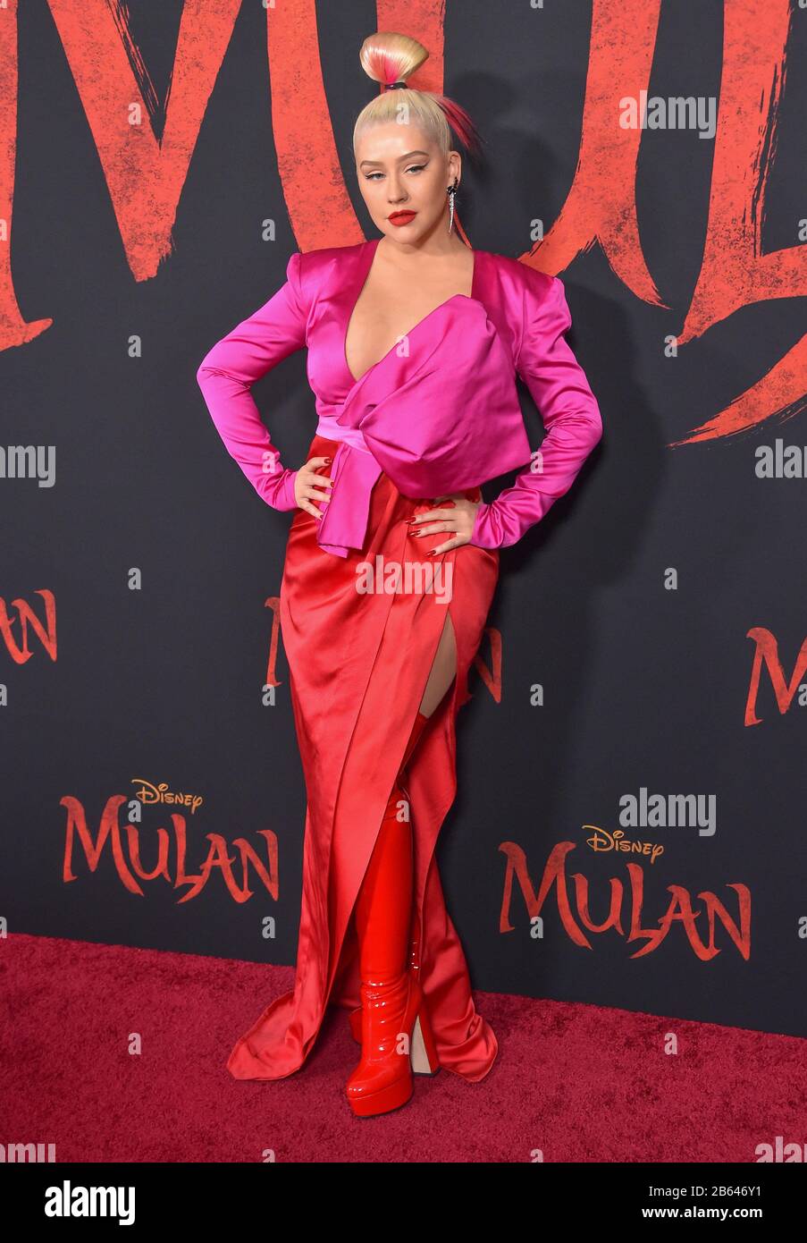 March 9, 2020, Hollywood, California, USA: Christina Aguilera arrives ...