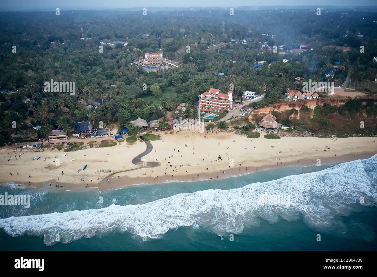 Varkala kerala aerial view hi-res stock photography and images - Alamy