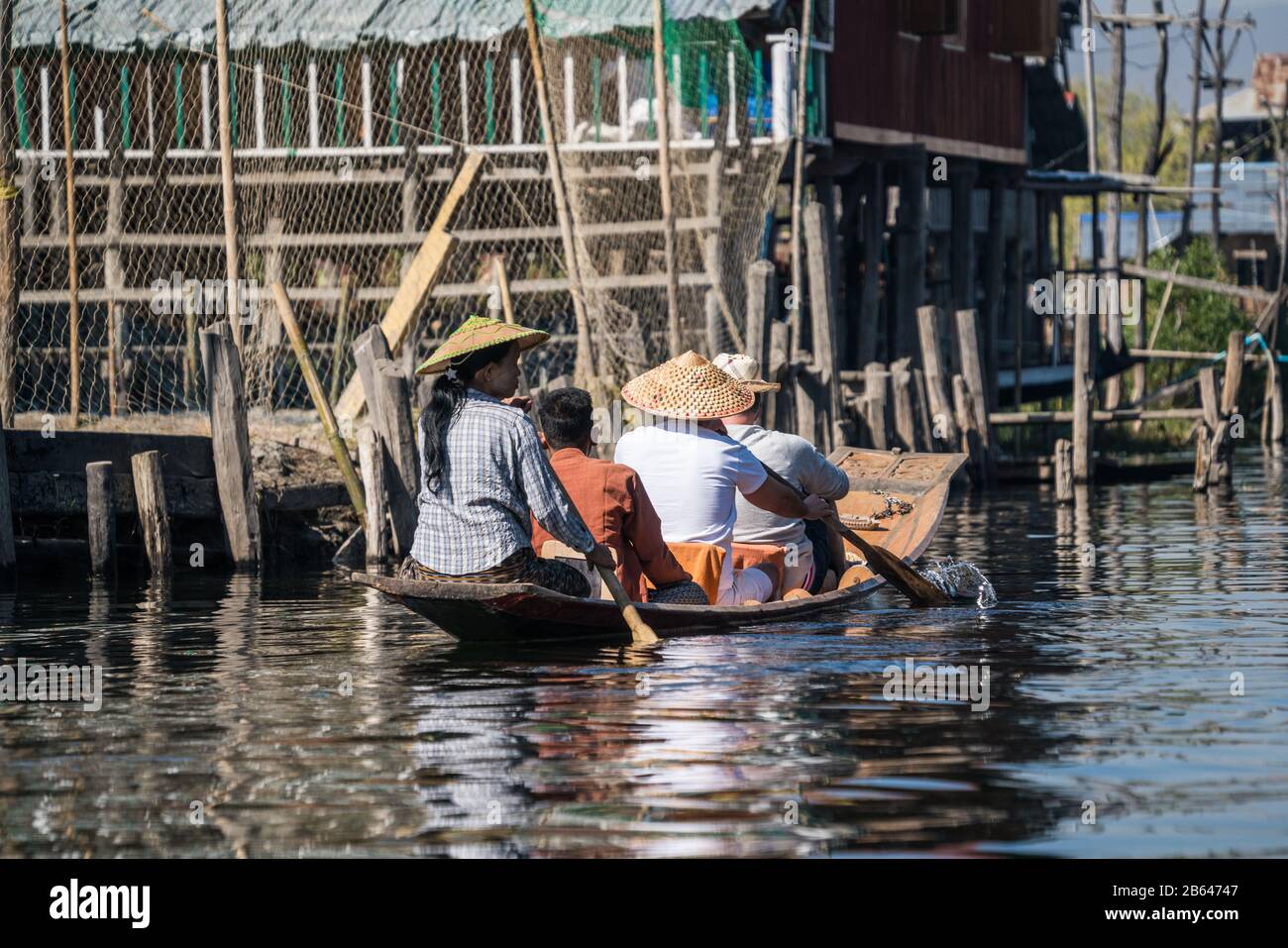 Local people from Inle lake, Myanmar, Asia Stock Photo - Alamy