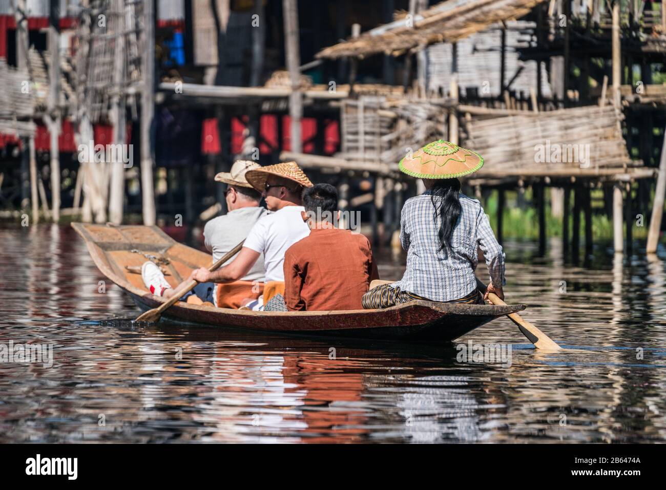 Local people from Inle lake, Myanmar, Asia Stock Photo - Alamy
