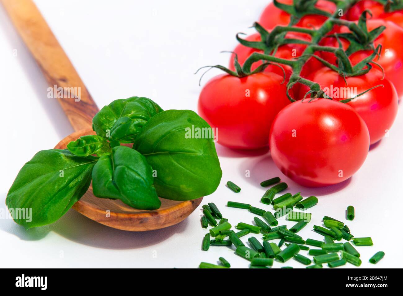 Fresh vegetables herbs on table hi-res stock photography and images - Alamy
