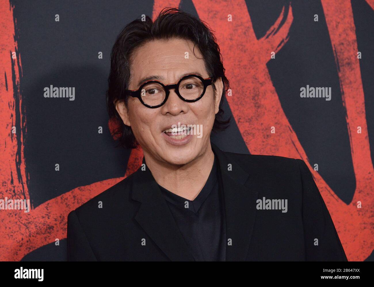 Los Angeles, USA. 09th Mar, 2020. Jet Li arrives at the Disney's MULAN ...