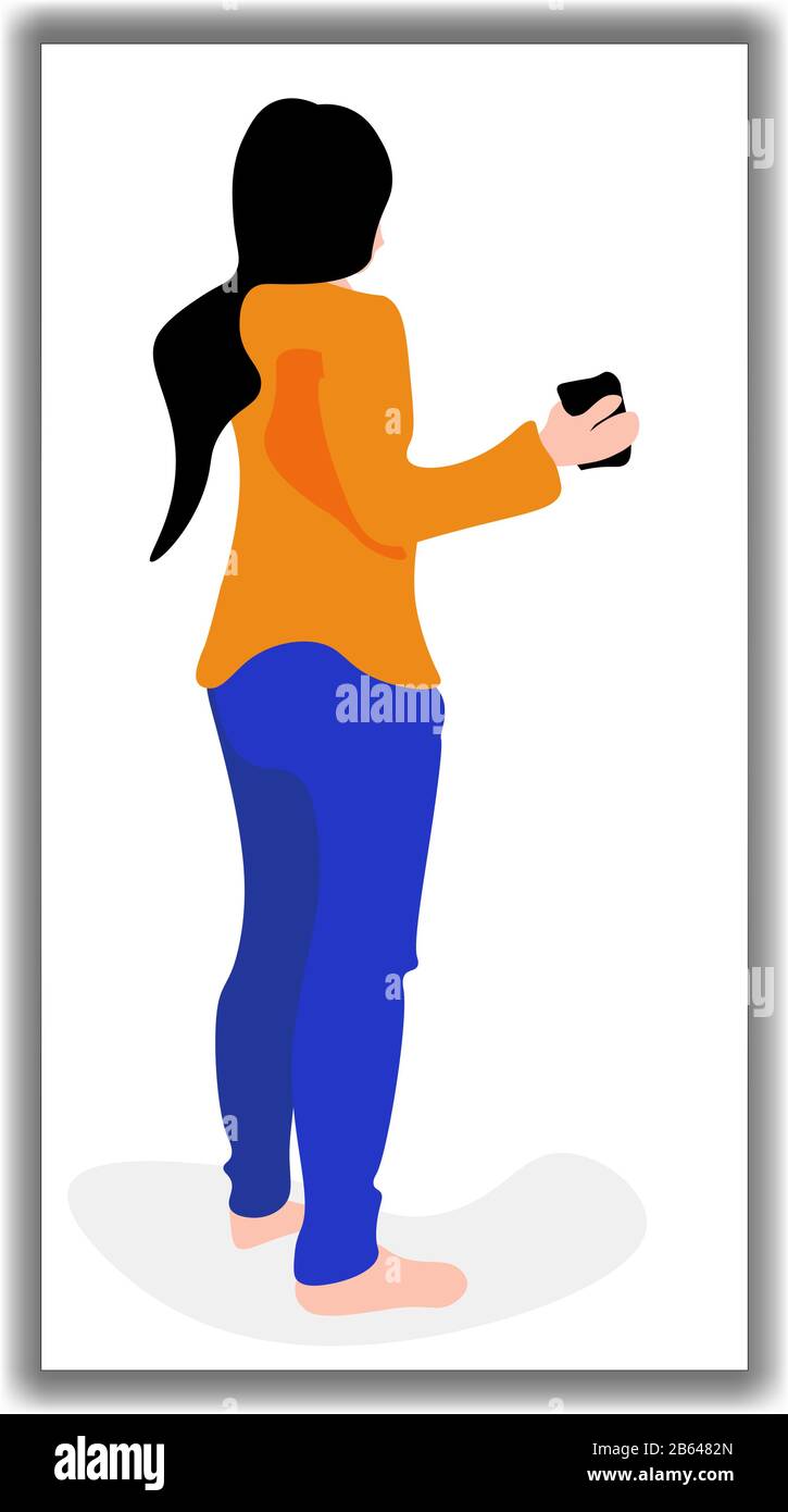 Smiling woman dancing on Stock Vector Images - Alamy