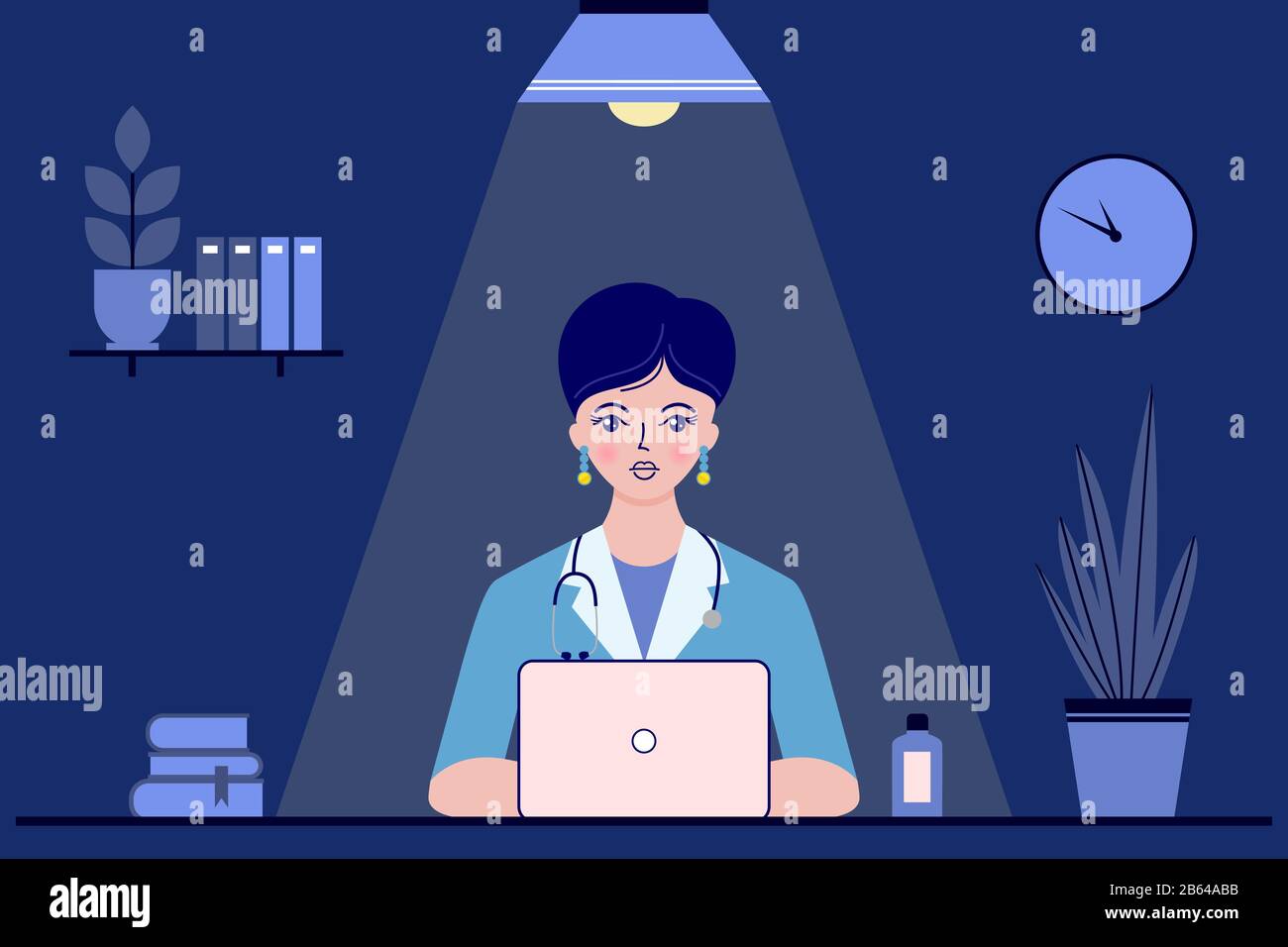 Sitting sad hospital Stock Vector Images - Alamy