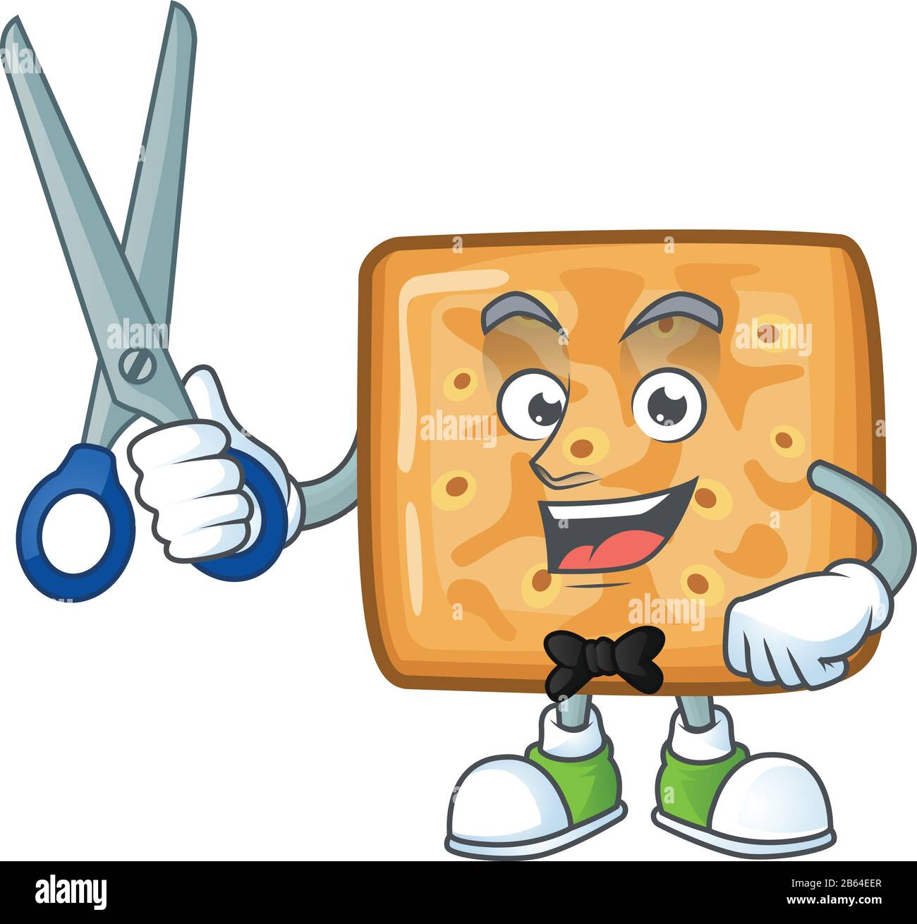 Cool Barber crackers cartoon mascot design style Stock Vector Image ...