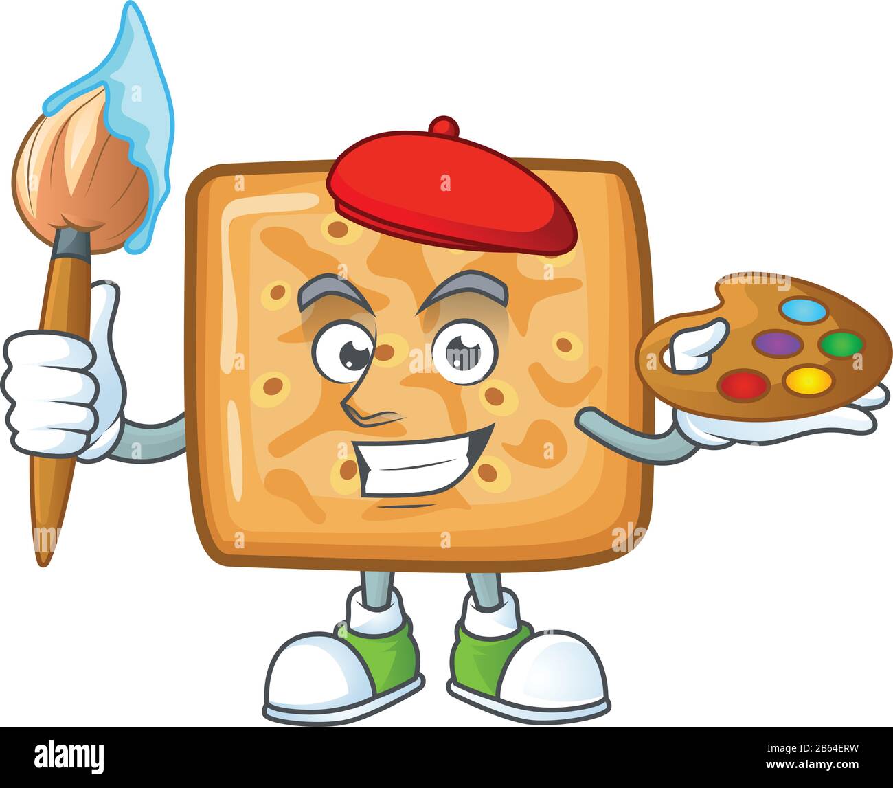An artistic crackers artist cartoon design using a brush Stock Vector ...