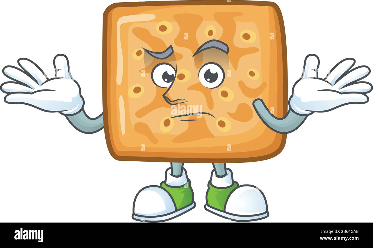 A picture of smirking crackers cartoon character design style Stock ...
