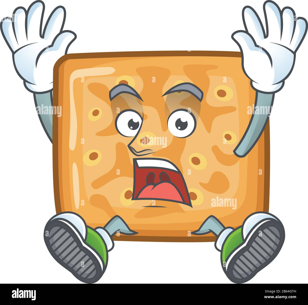 A stunning crackers cartoon character with happy face Stock Vector ...