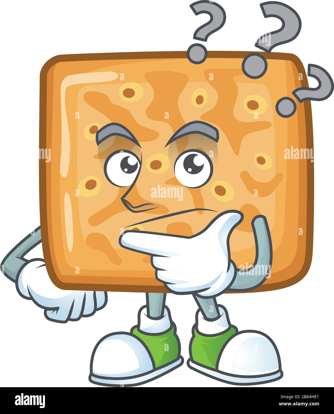 Cute crackers cartoon character using a microphone Stock Vector Image ...