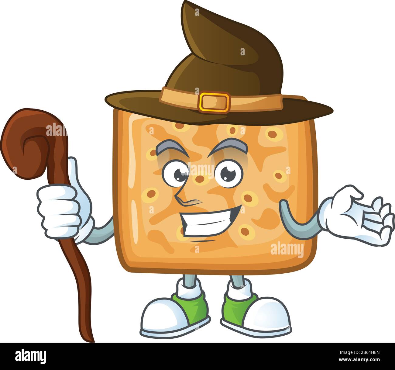 sweet and tricky Witch crackers cartoon character Stock Vector Image ...
