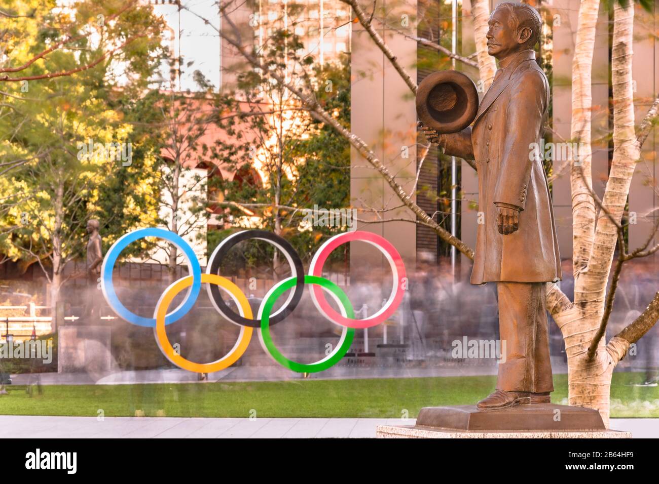 tokyo, japan - november 17 2019: Bronze statue of the founder of Judo ...