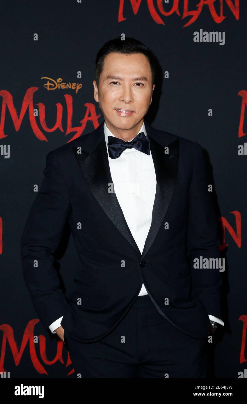 Hollywood, USA. 09th Mar, 2020. Donnie Yen, Donnie Yen Ji-dan walking ...