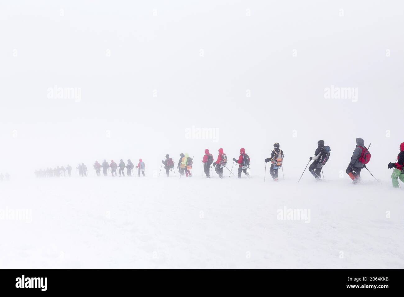 Climbers blizzard hi-res stock photography and images - Alamy