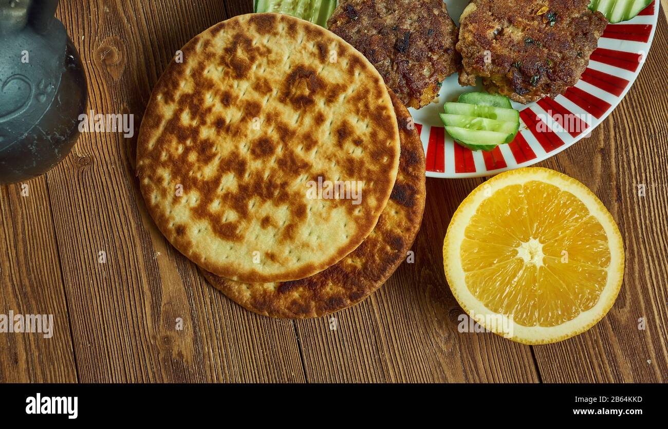 Warqi Paratha, Indian flatbread, Awadhi cuisine, Traditional assorted ...