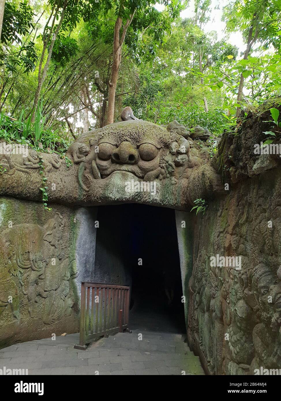 Entrance to the Sacred Monkey Forest Sanctuary, Ubud, Bali, Indonesia ...