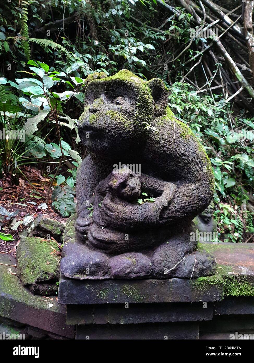 Statue, Sacred Monkey Forest Sanctuary, Ubud, Bali, Indonesia Stock ...