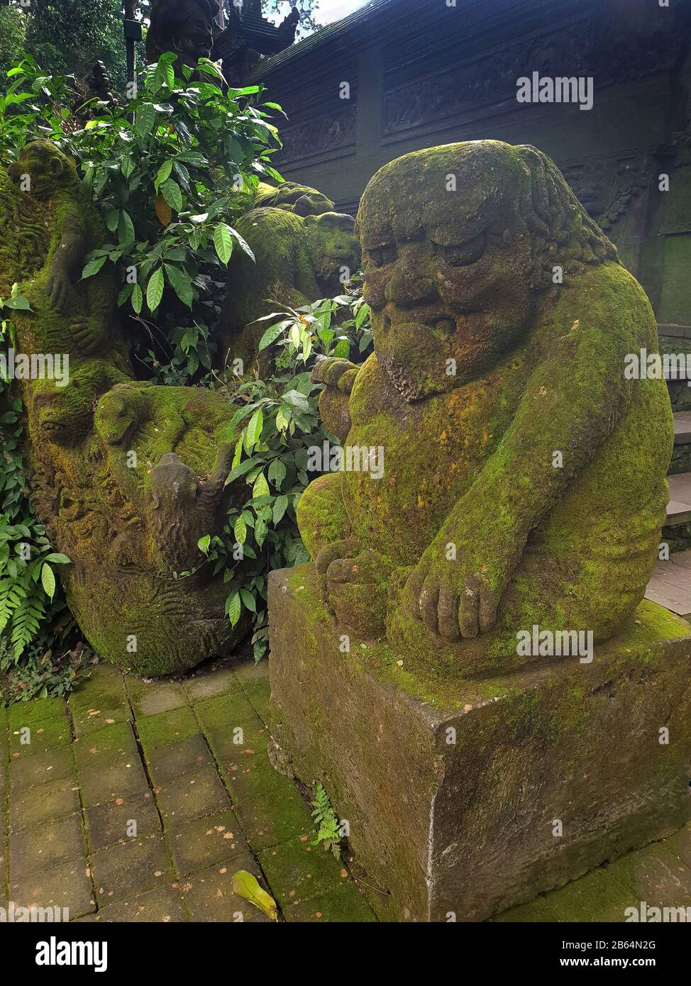 Statue, Sacred Monkey Forest Sanctuary, Ubud, Bali, Indonesia Stock ...