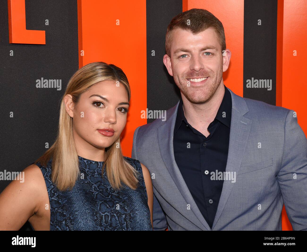 March 9, 2020, Hollywood, CA, USA: Giannina Gibelli and Damian Powers ...