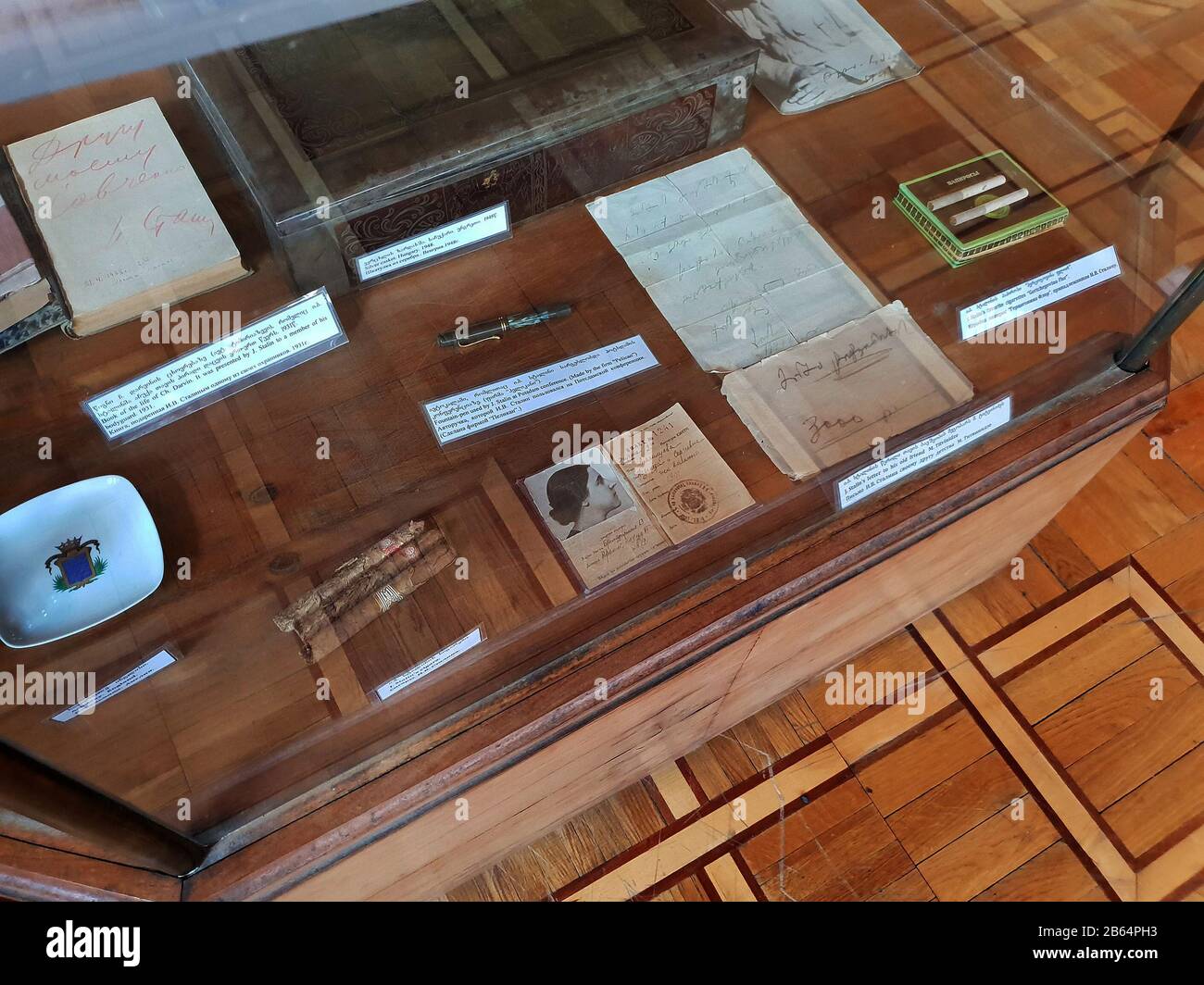 Joseph Stalin personal effects on display, Joseph Stalin Museum, Gori ...