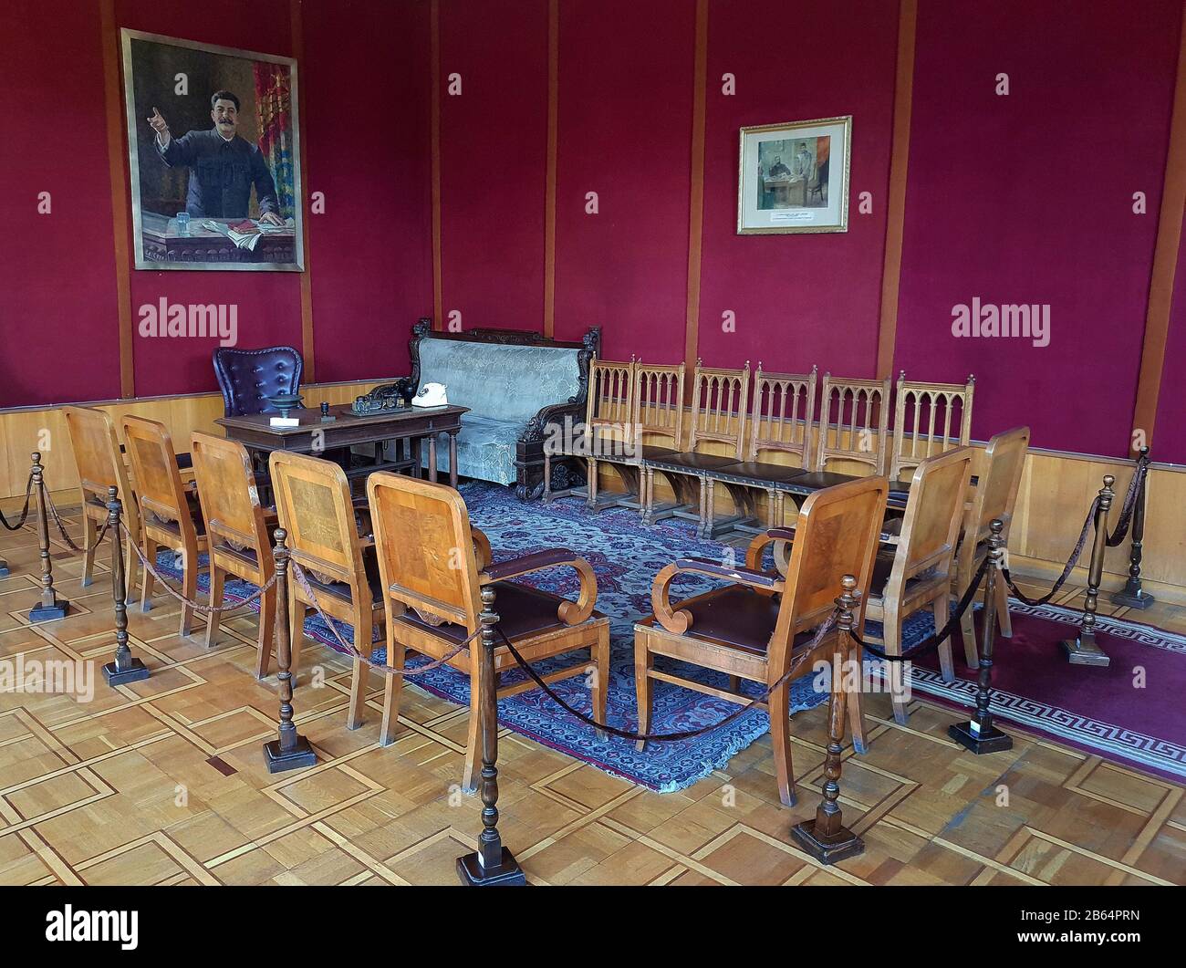 Joseph Stalin personal things and study where he work on display ...