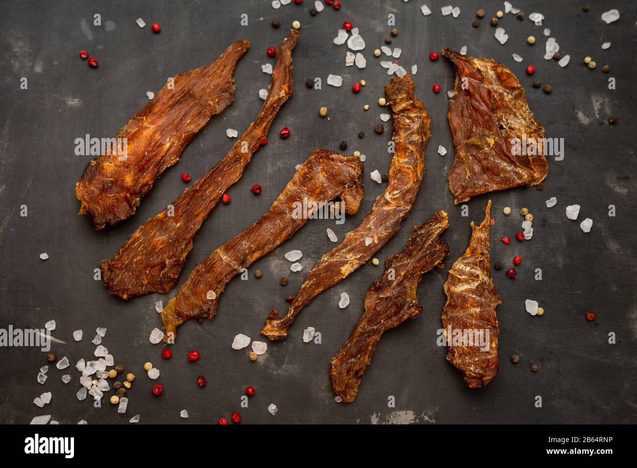 selective focus, dried chicken pieces Stock Photo - Alamy
