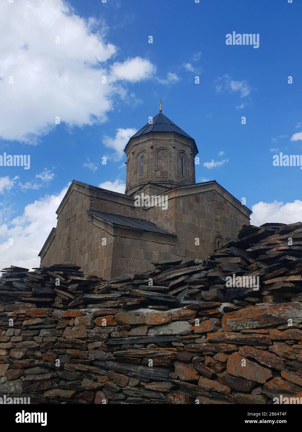 Gergeti Trinity Church, Gergeti, Georgia Stock Photo - Alamy