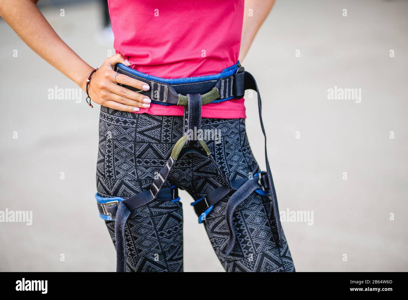 Woman in harness hi-res stock photography and images - Alamy