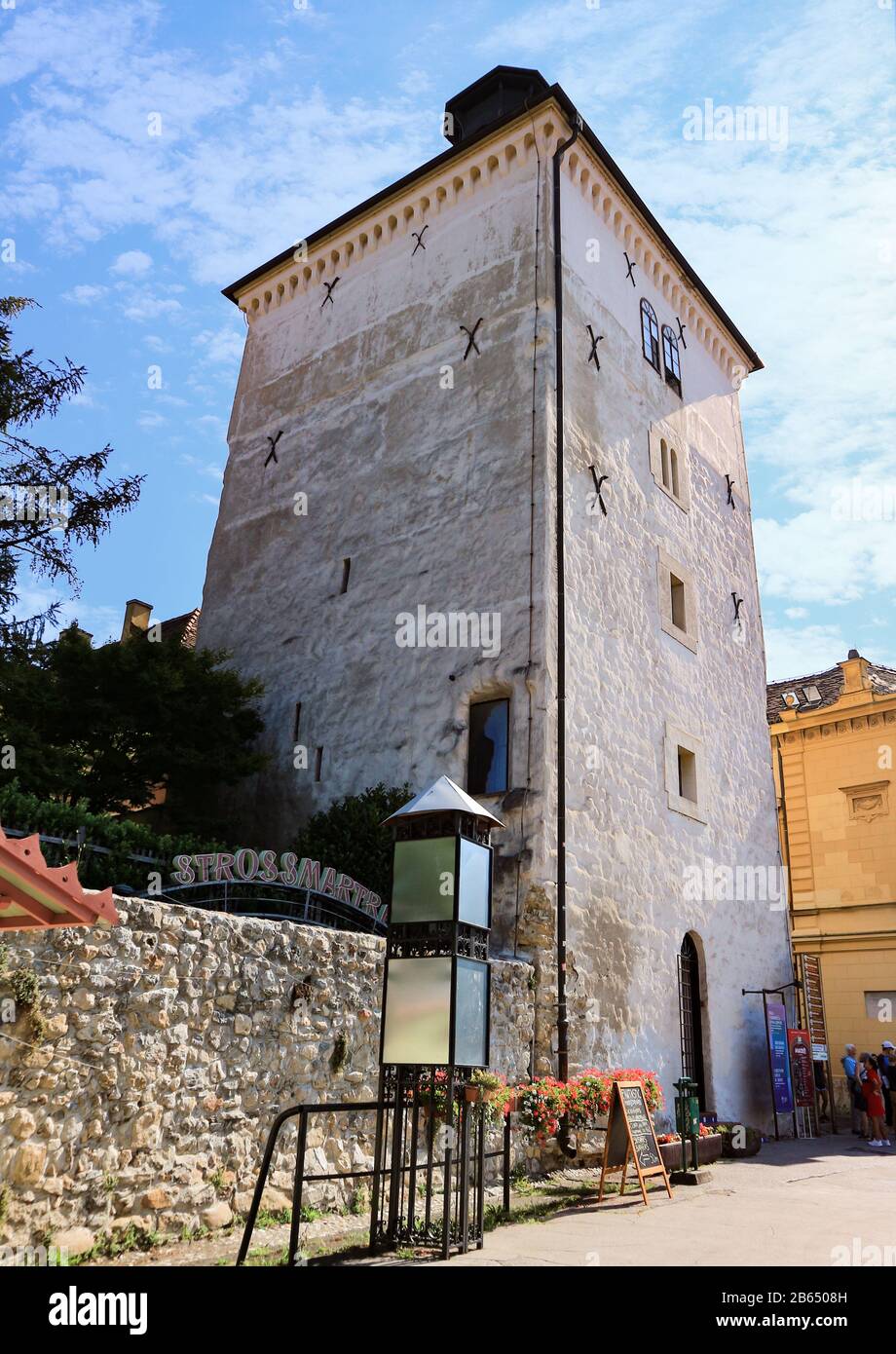 Old defense tower landmark in Zagreb, Croatia Stock Photo - Alamy