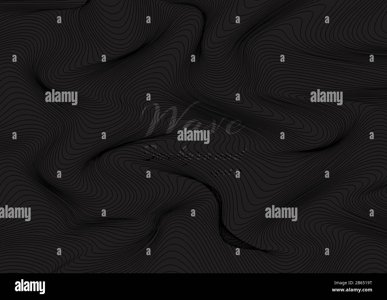 Abstract wavy border on black hi-res stock photography and images - Alamy