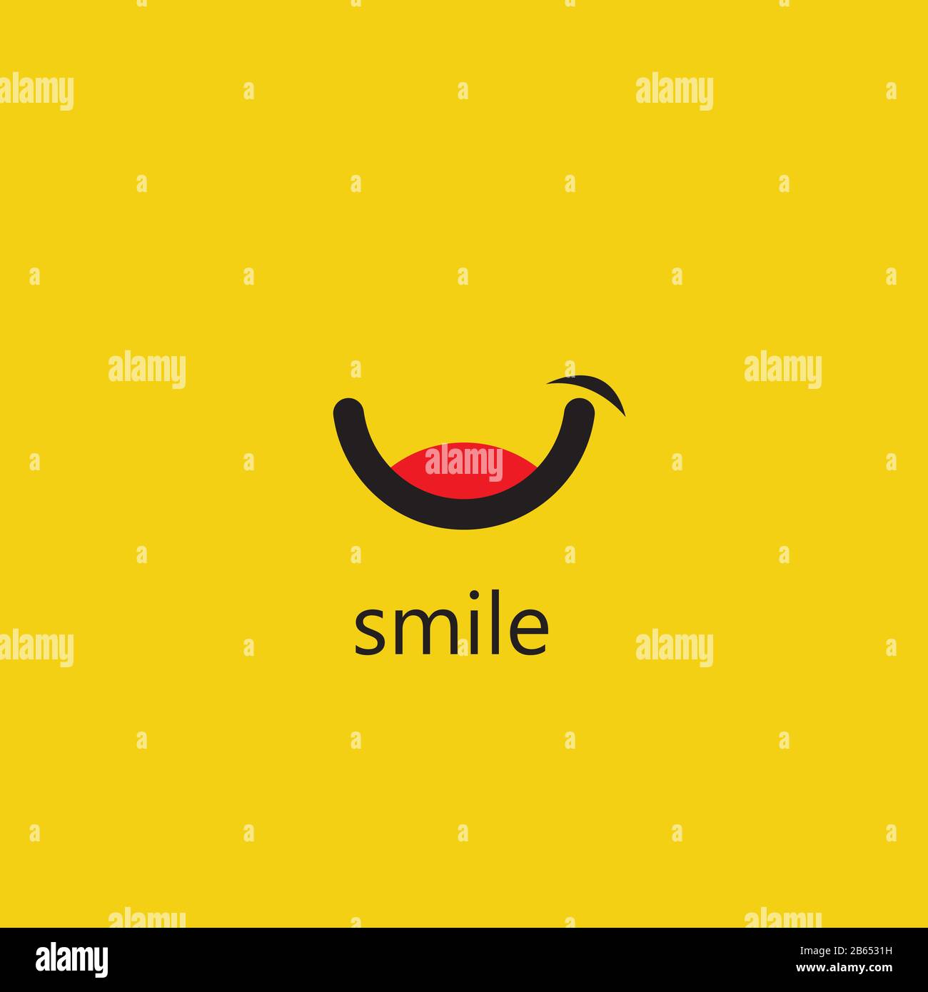 Smile vector image logo and symbol Stock Vector Image & Art - Alamy
